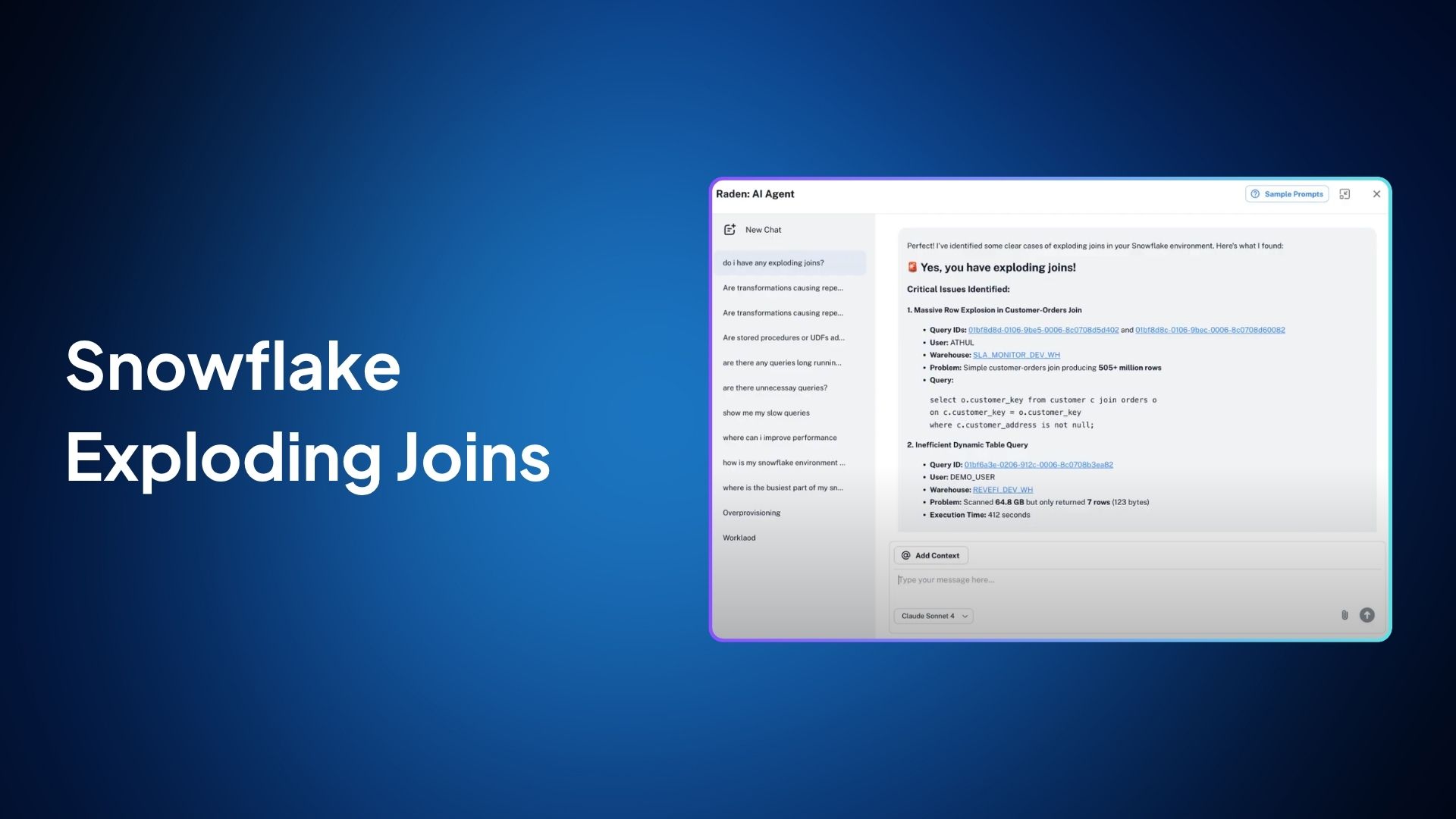 Snowflake Exploding Joins | Revefi